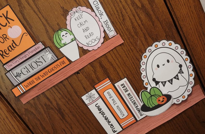 Spooky Books Bulletin Board Kit | Halloween Classroom Reading Corner ...