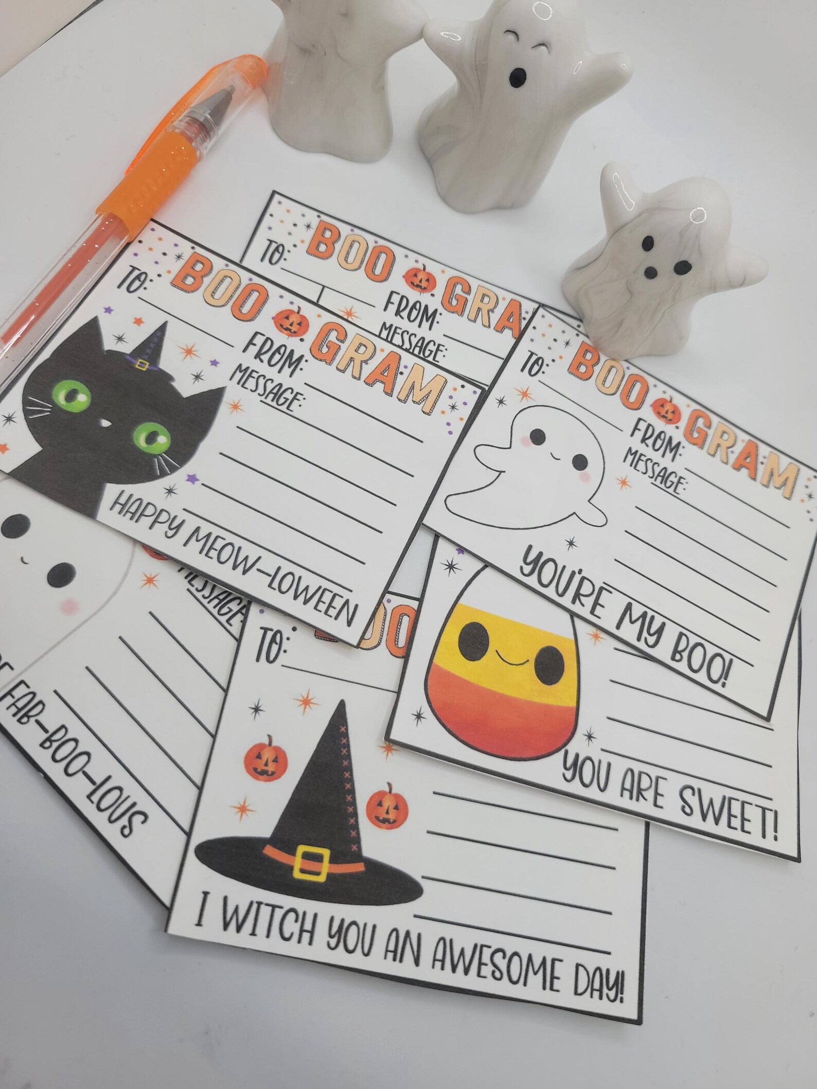 PRINTABLE Halloween Candy PTO Fundraiser Classroom Fun Boo Gram Candy ...
