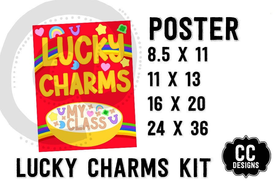 Bulletin Board Kit Lucky Charm Door Kit St. Patrick's Day Door Art Kit ...