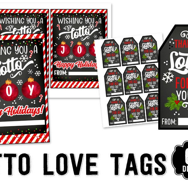 Lotto Christmas Tag - Etsy