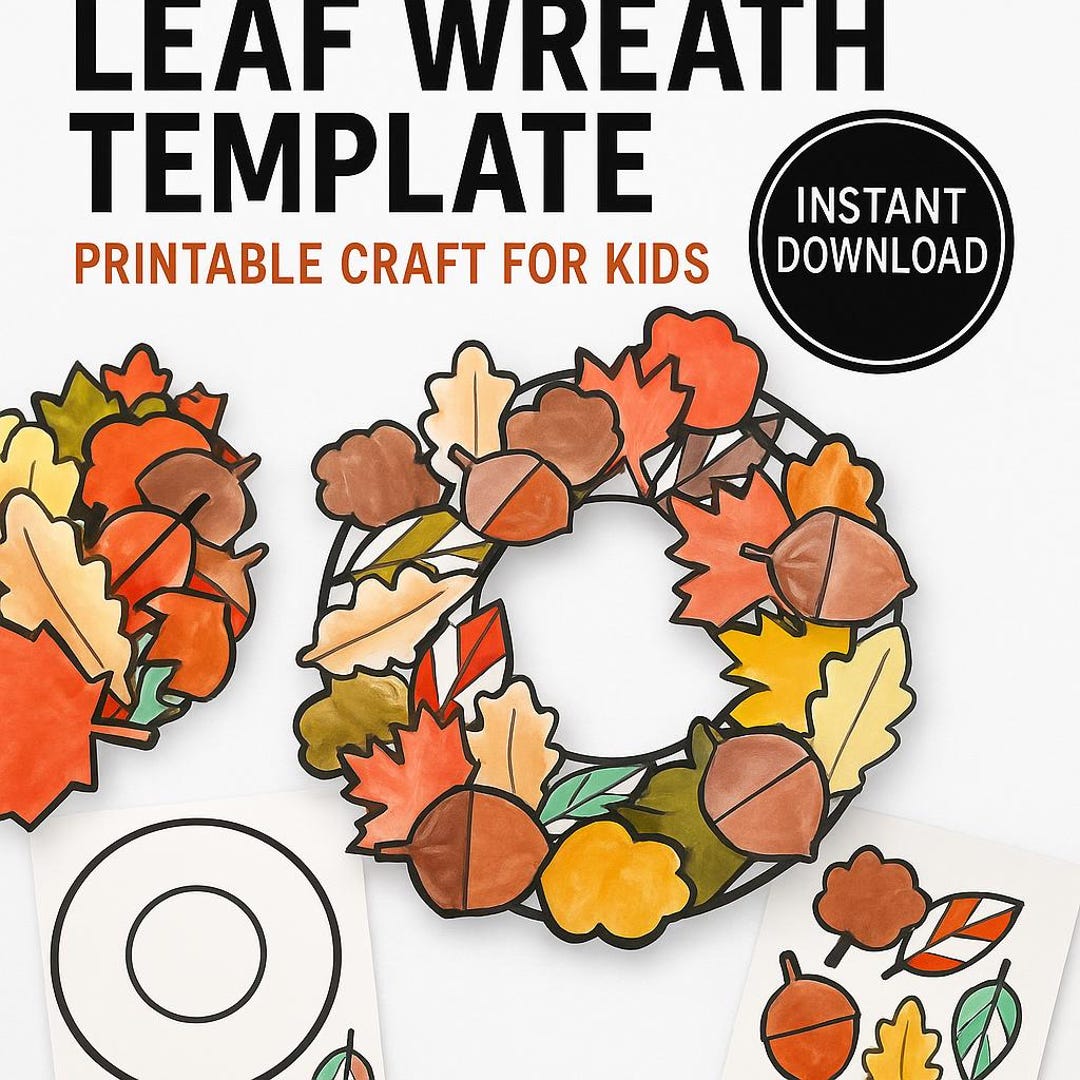 Thanksgiving Printable Autumn Fall Craft Template Art Project Fall ...