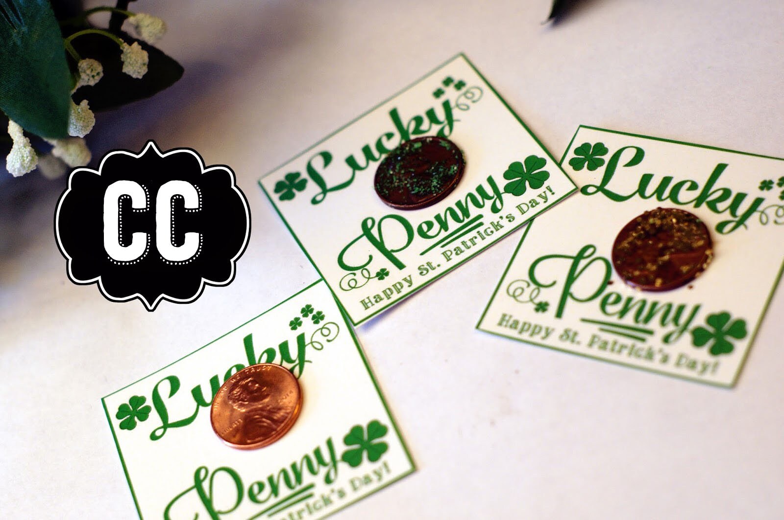 PRINTABLE Lucky Penny Digital Card Classroom Favor Cute St. Patrick's ...