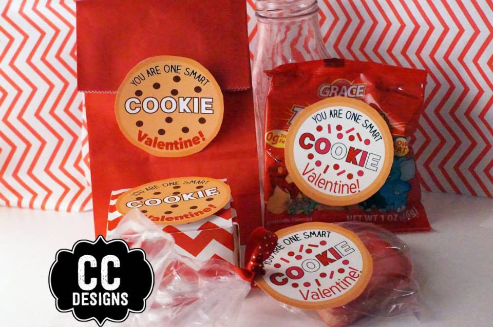 Printable Cookie Valentine Printable for Kids Valentine Classroom Card ...