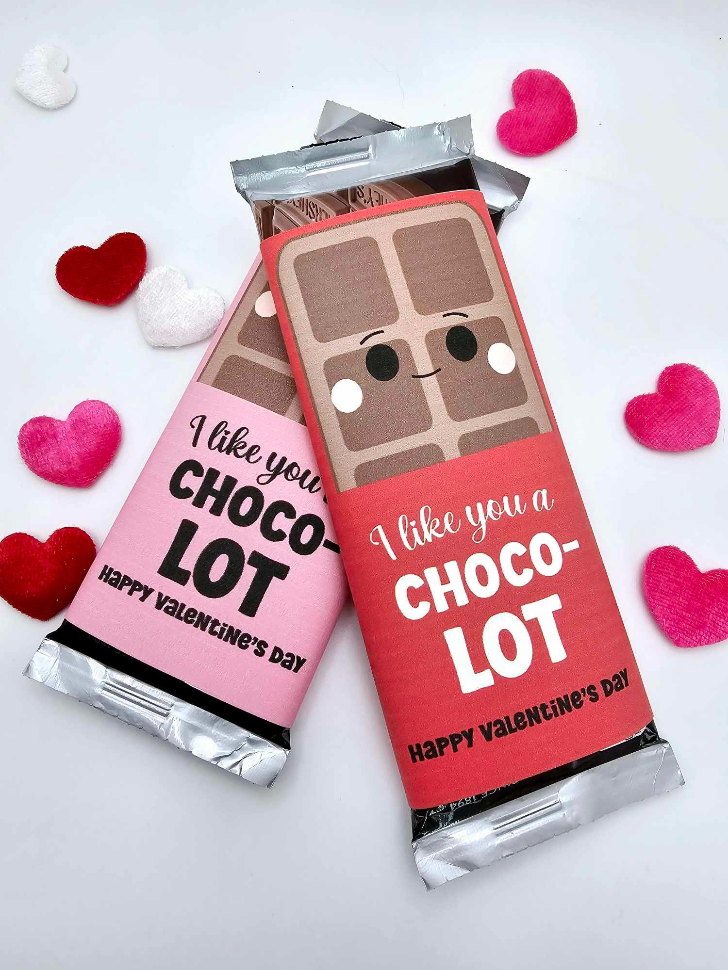 Valentine Printable Candy Bar Wrapper Cute Chocolate Bar for Class ...