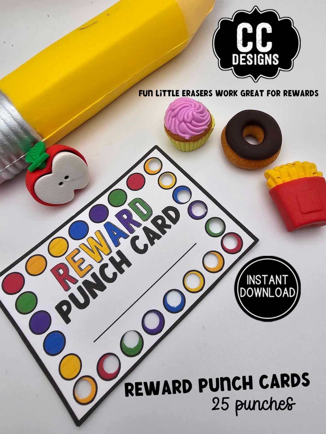 Printable Reward Punch Card Pack: Fun Behavior Cards (PDF) - Etsy