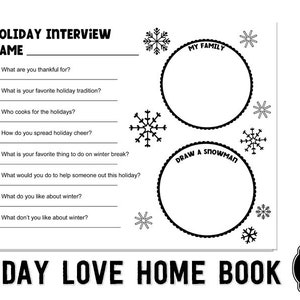 Holiday Christmas Build a Book Fun Kids Activity Keepsake Project Craft ...