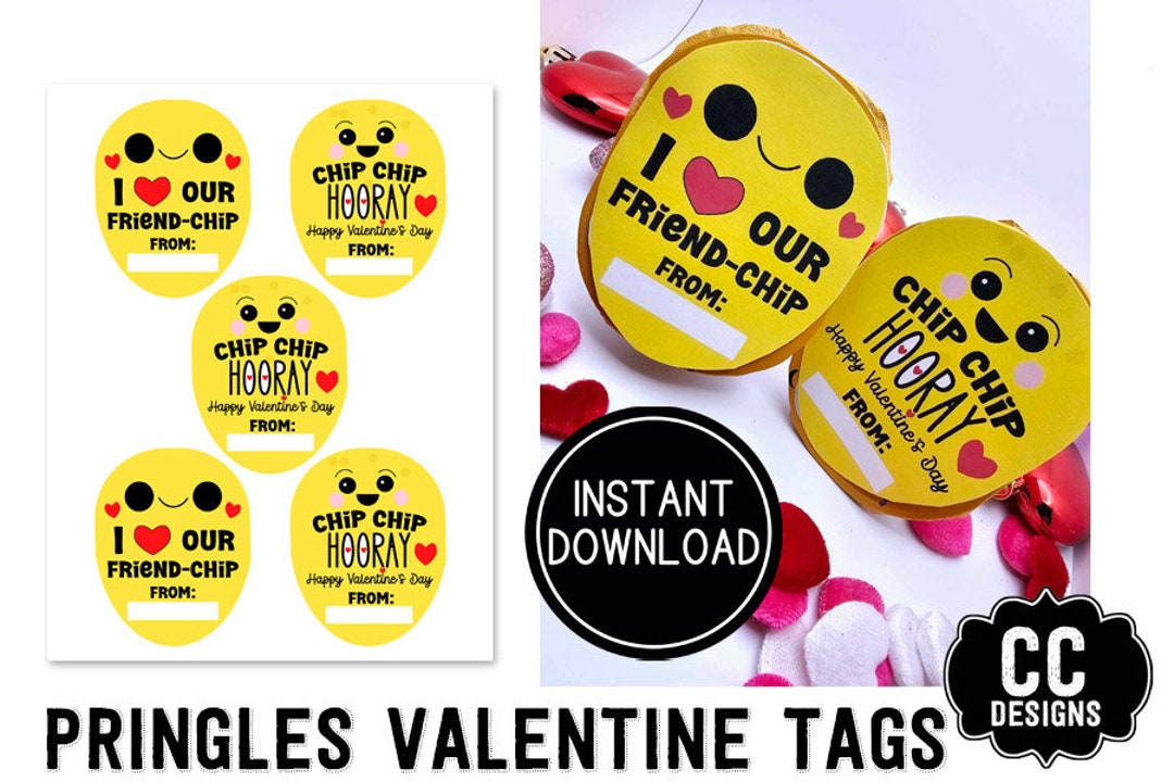 Valentine Printable Pringle Chips Can Printable Favor Tags Fun ...