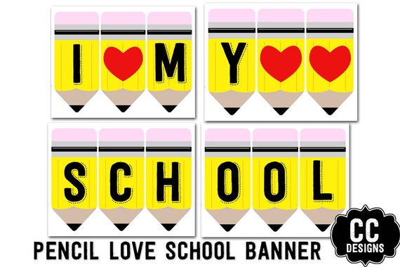 Printable School Entry Banner Teacher Classroom Pencil Banner - Etsy