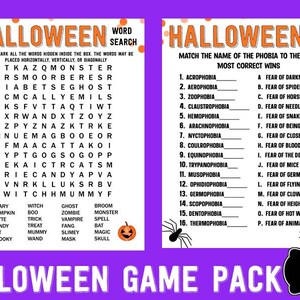 Halloween Party Games Huge Pack of 15 Party Games School Office Home ...