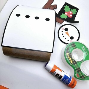Snowman Holiday TP Roll Paper Craft Project School Homeschool Project ...