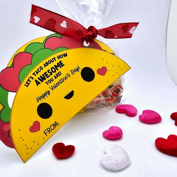 Taco Valentine Card - Etsy