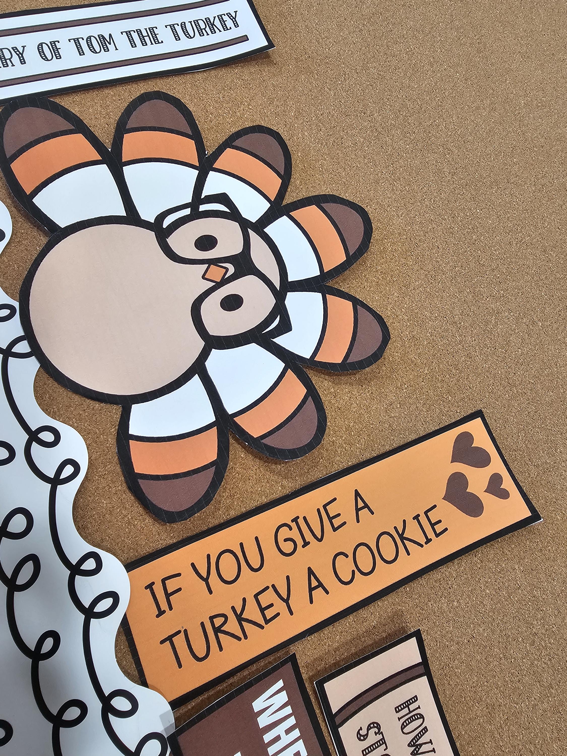 Smart Turkey Thanksgiving Bulletin Board Kit Door Kit for Class Decor ...