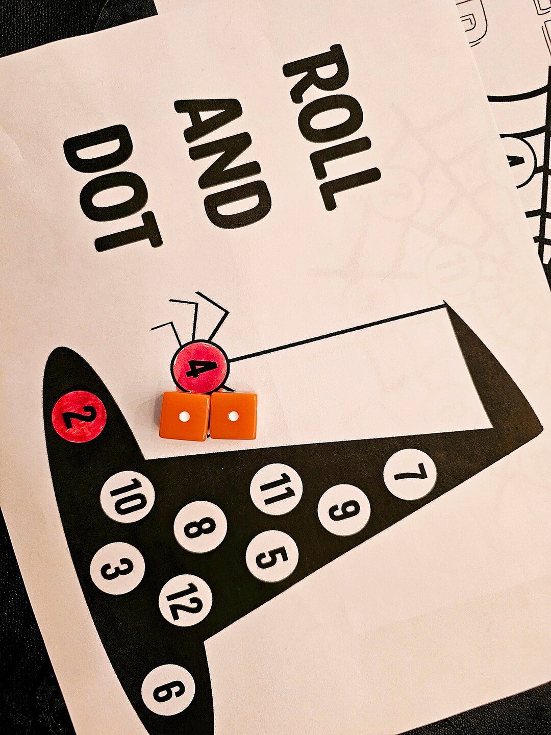 Halloween Dot and Cover Fill Dice Game Elementary Dice Counting Game ...