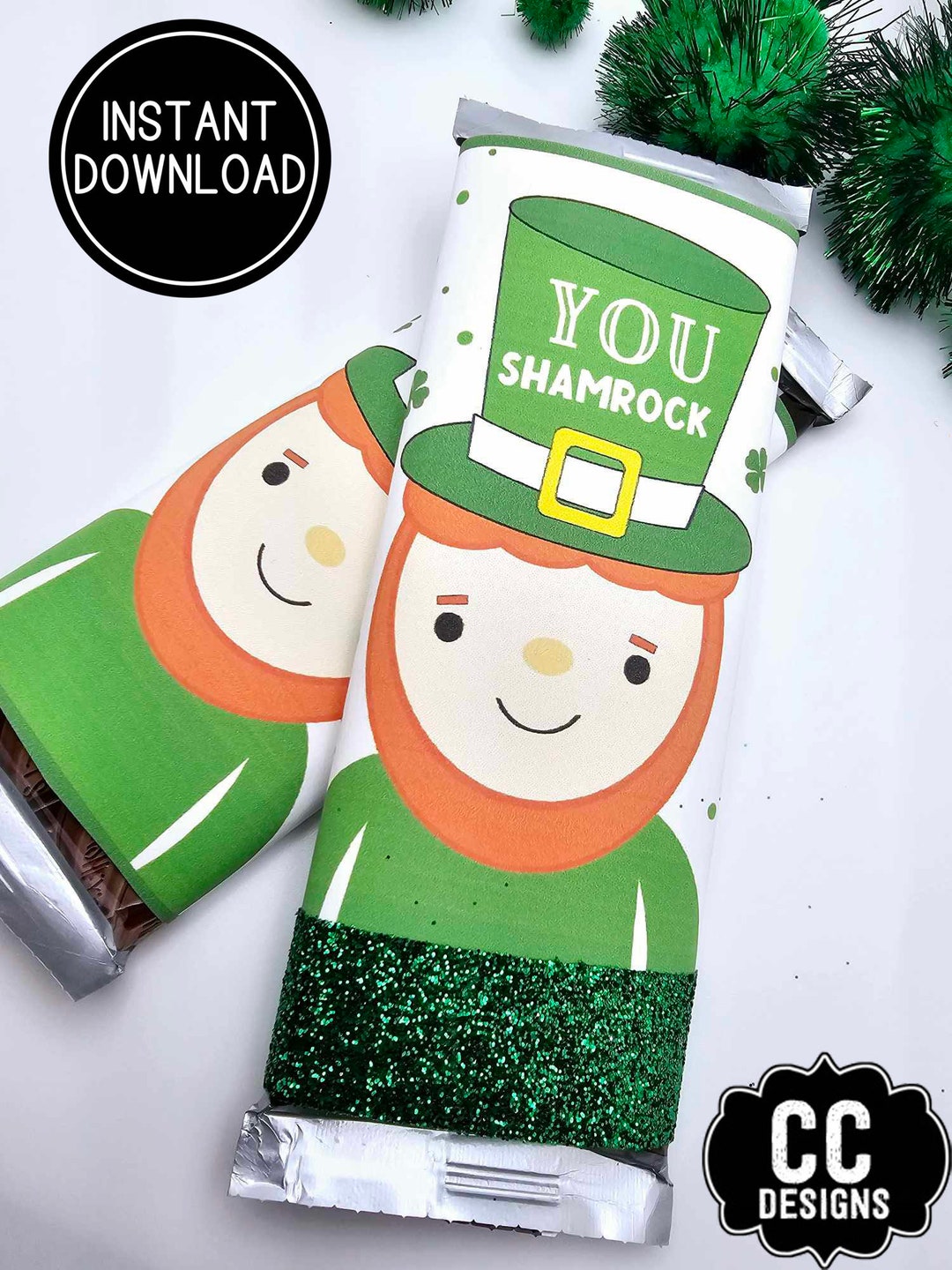 Printable Candy Wrappers St. Patrick's Day Leprechaun Candy Wrappers ...