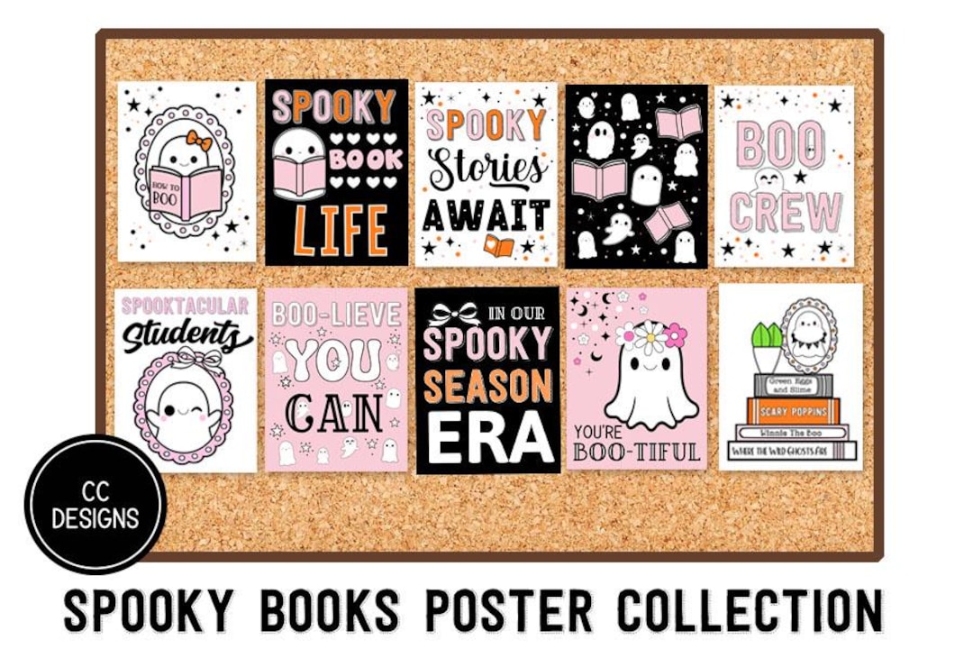Spooky Cute Ghost Posters | Halloween Classroom Decor | 10 Printable ...