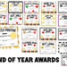 PRINTABLE End of the Year Awards 72 Colorful Last Day of School ...
