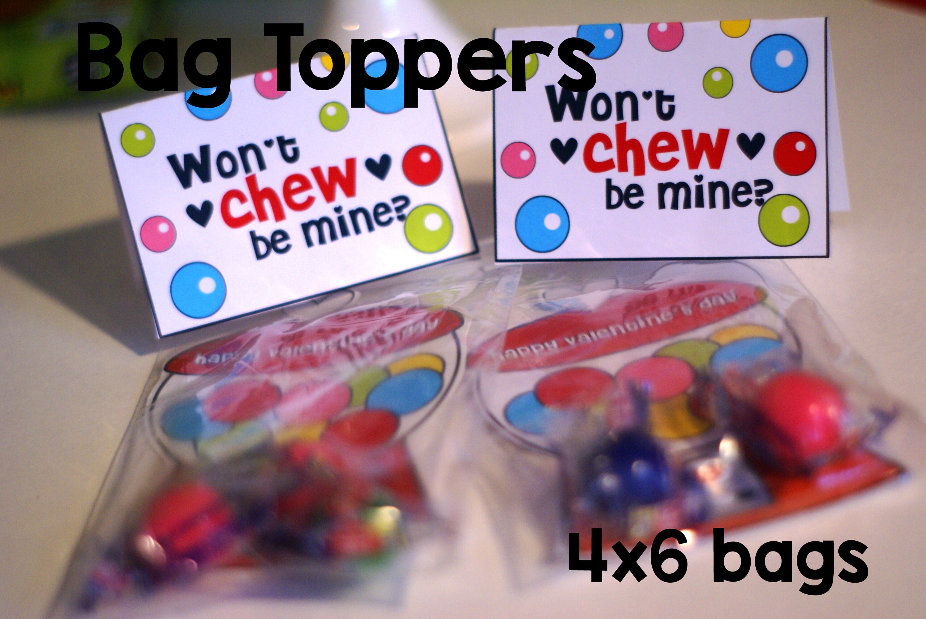 PRINTABLE Gumball Valentine Love Digital Favor Card Cut Out - Etsy