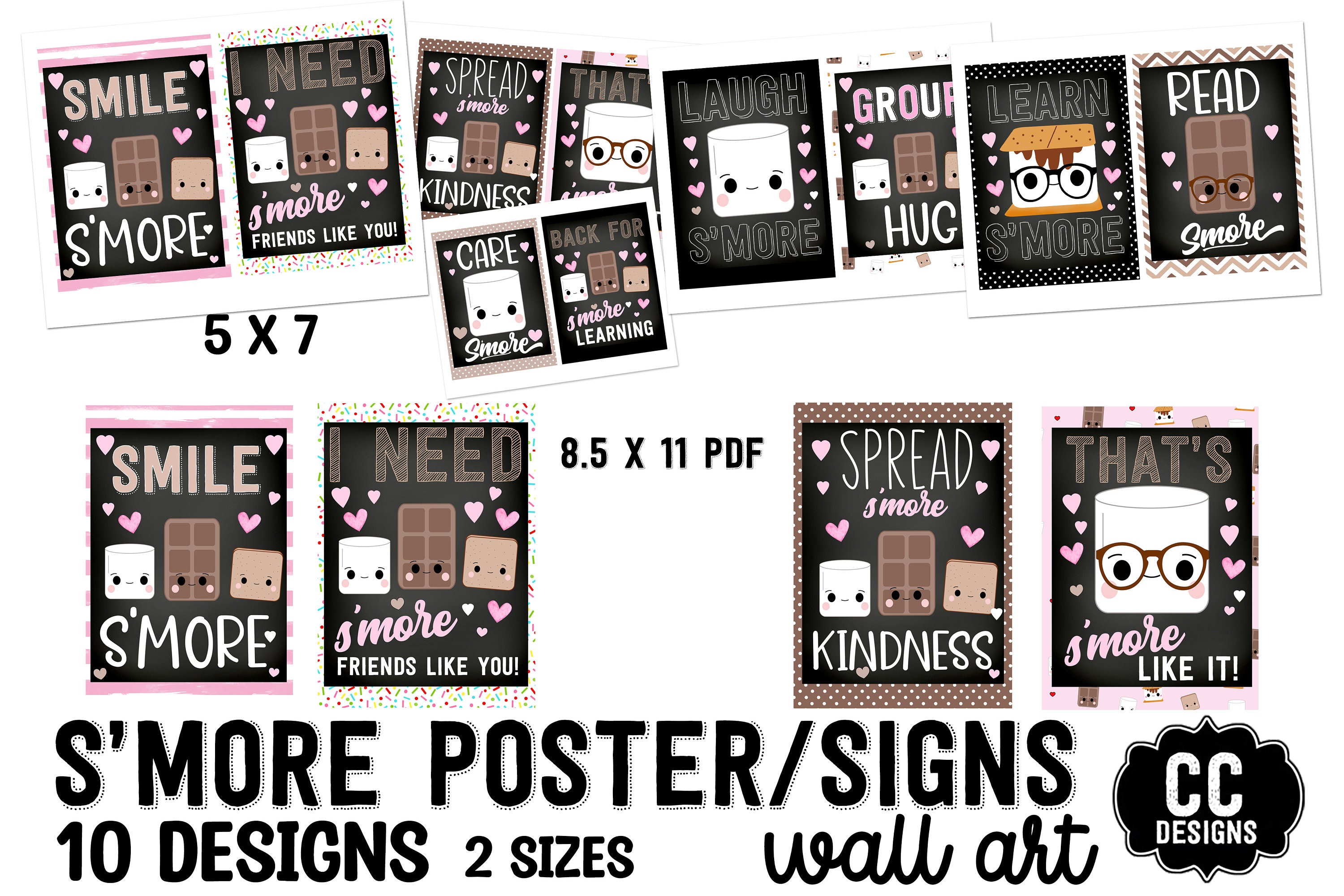 PRINTABLE Smore Love Coffee Signs Bulletin Boards Classroom Decor Party ...