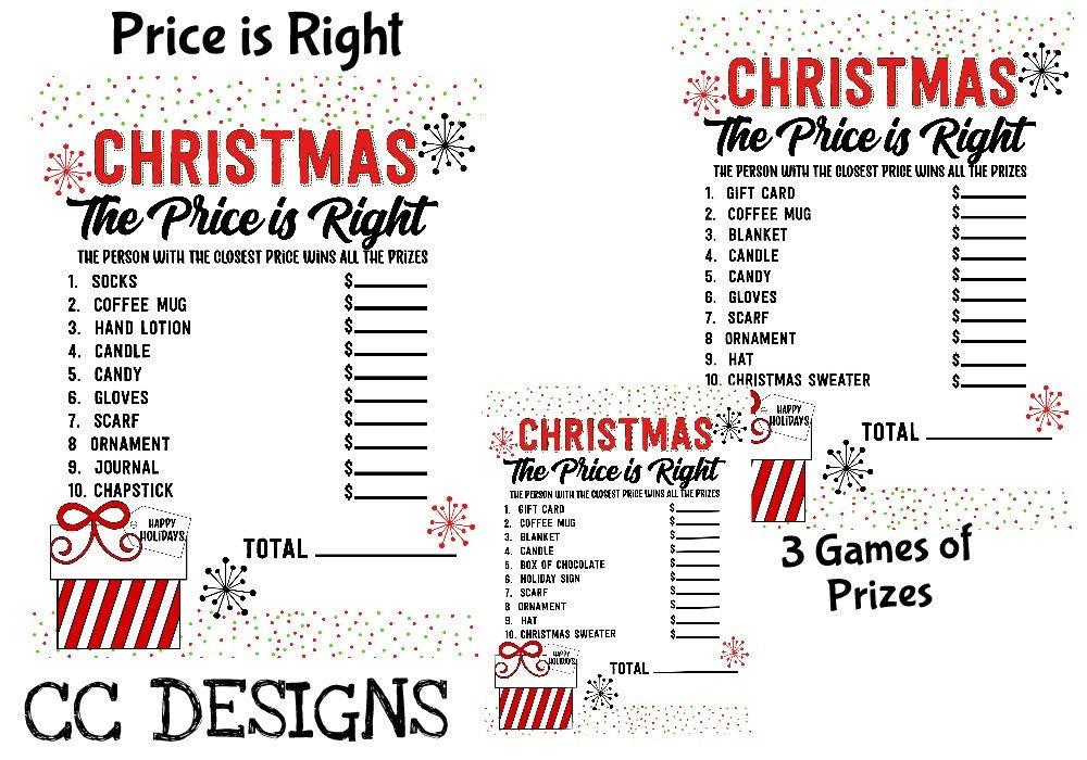 PRINTABLE Christmas Games All the Holiday Games Charades A to - Etsy