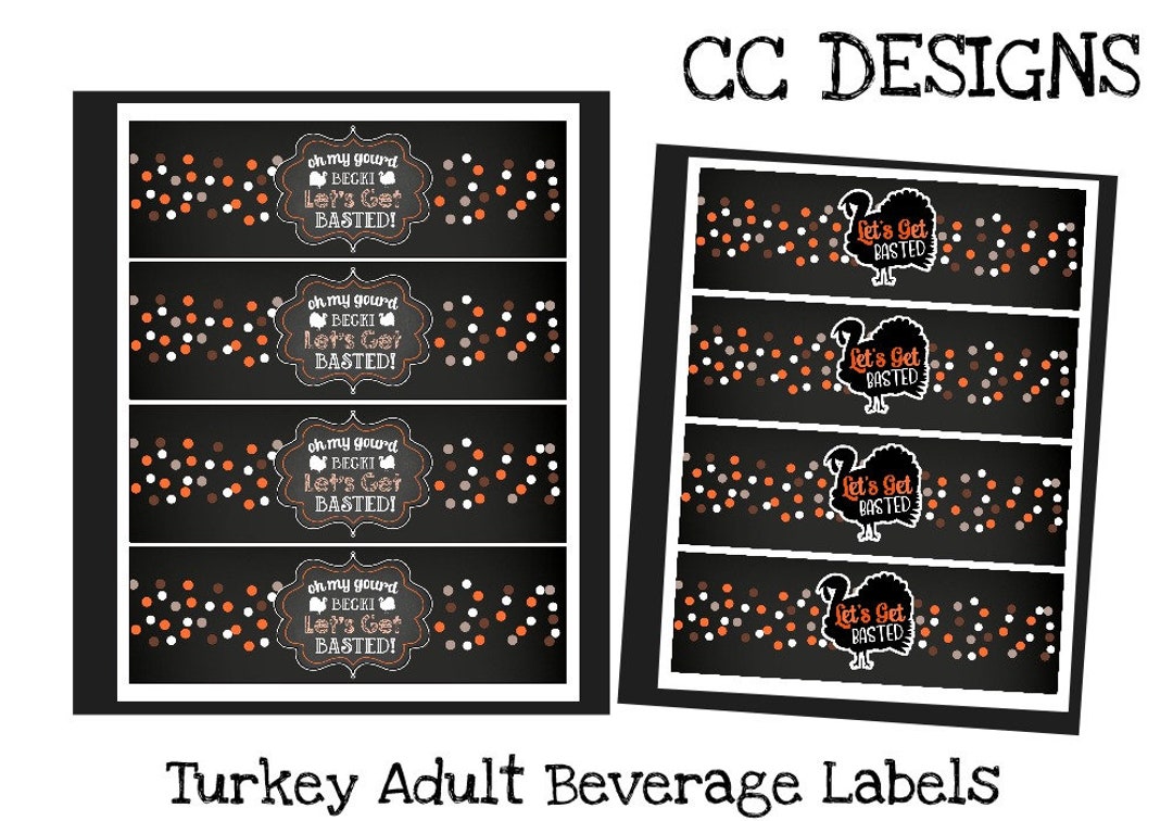 PRINTABLE - Adult Beverage Can Labels Instant Download Wine Labels ...