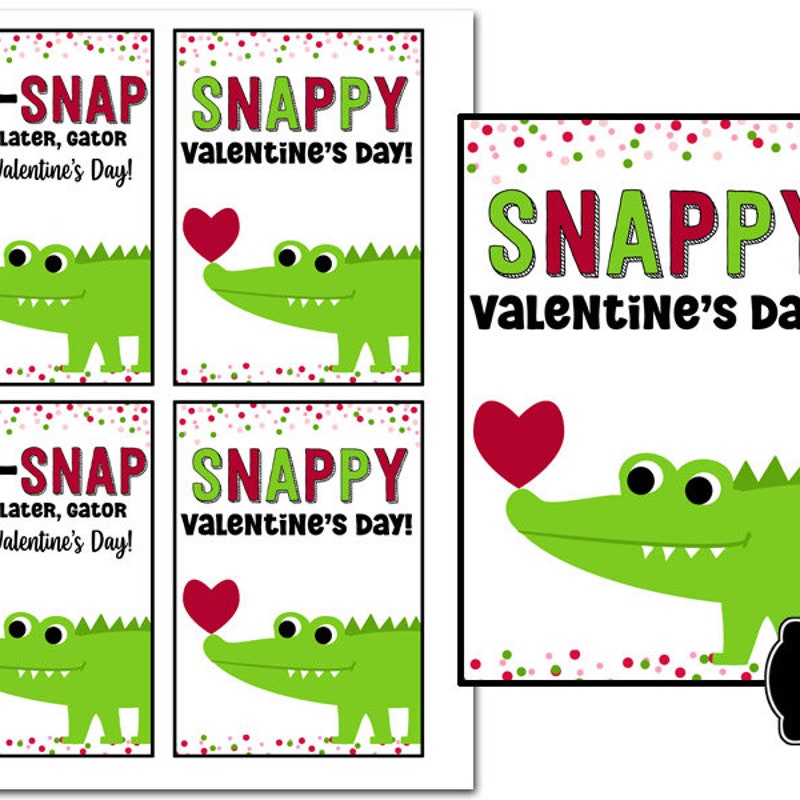 Alligator Valentine - Etsy
