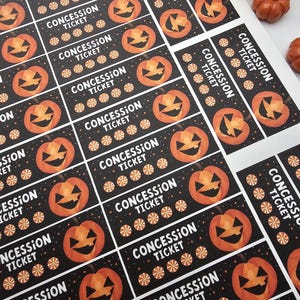 Halloween Movie Night Digital Ticket Fun Invite for A Spooky Movie ...