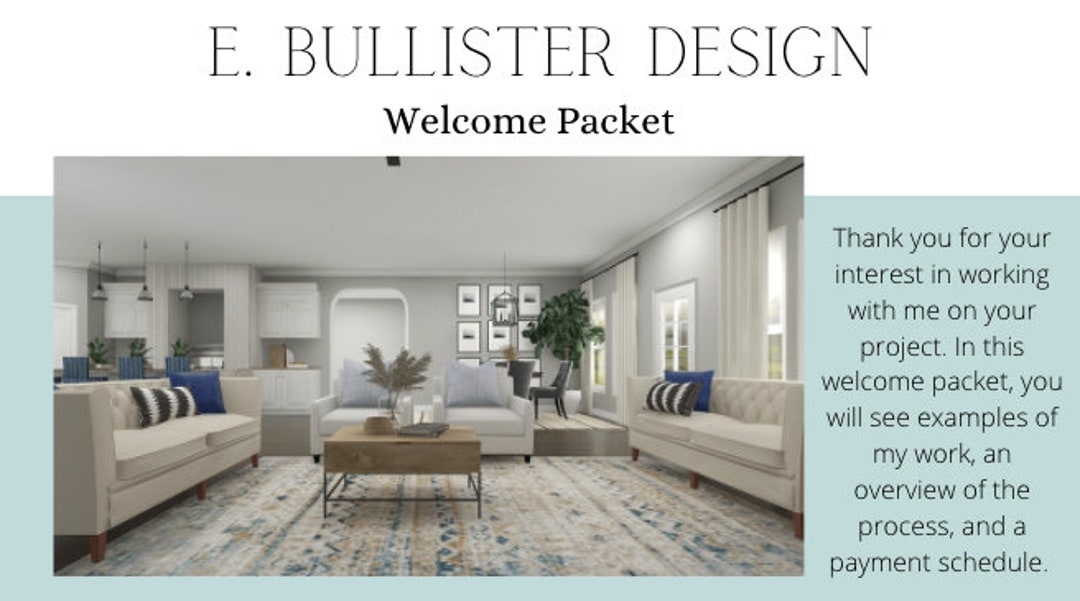 Interior Designer Welcome Packet - Etsy