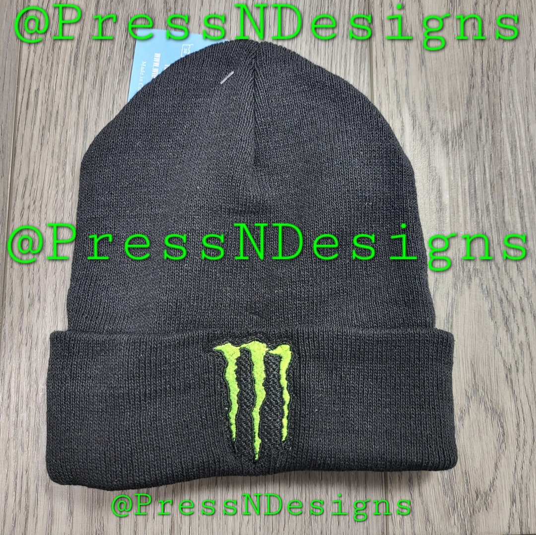 Embroidered Monster Energy Beanie Athletic Fit Adult Size One - Etsy