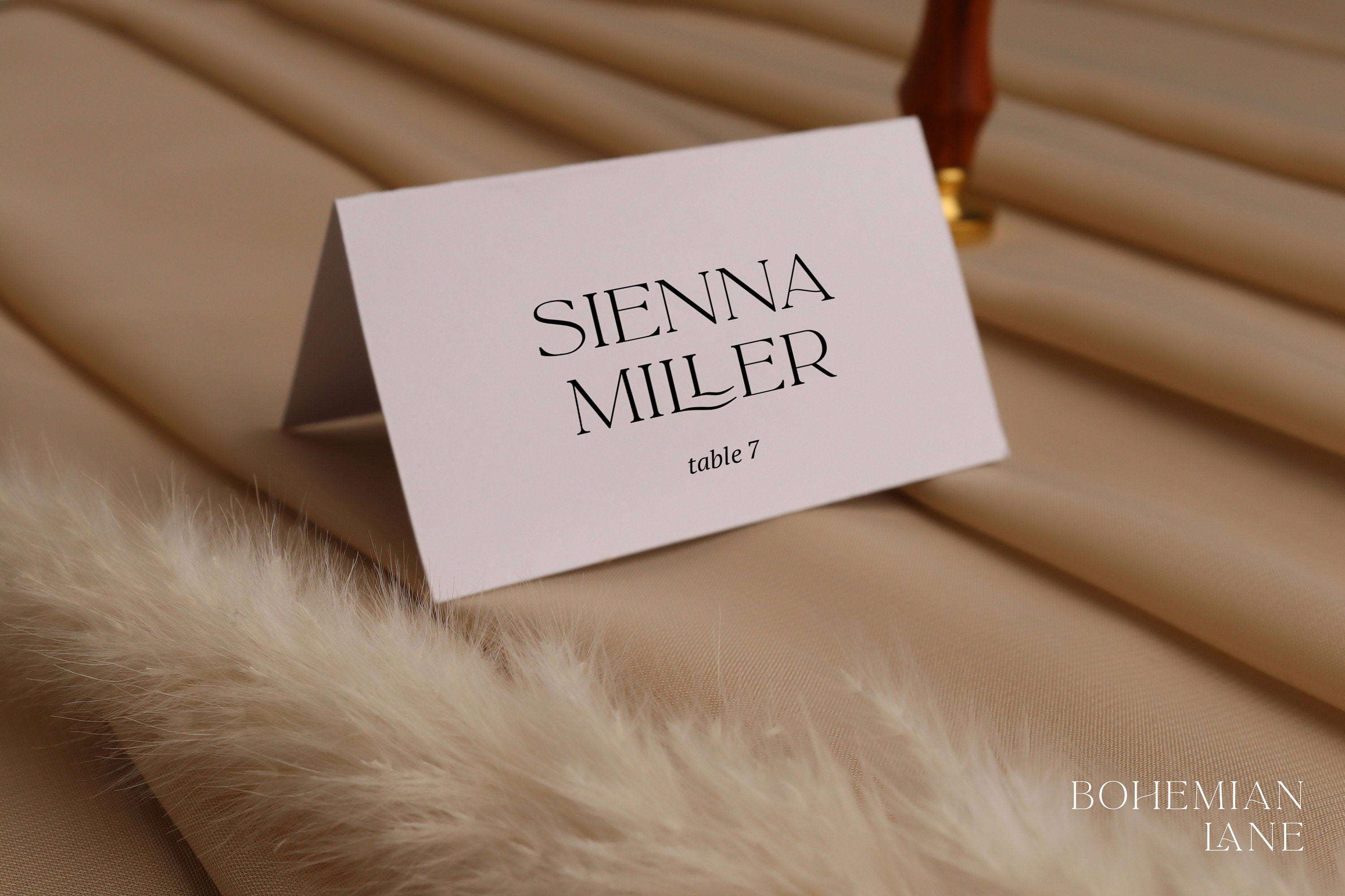 Folded Place Cards Printed Modern Place Cards Minimalist - Etsy Australia