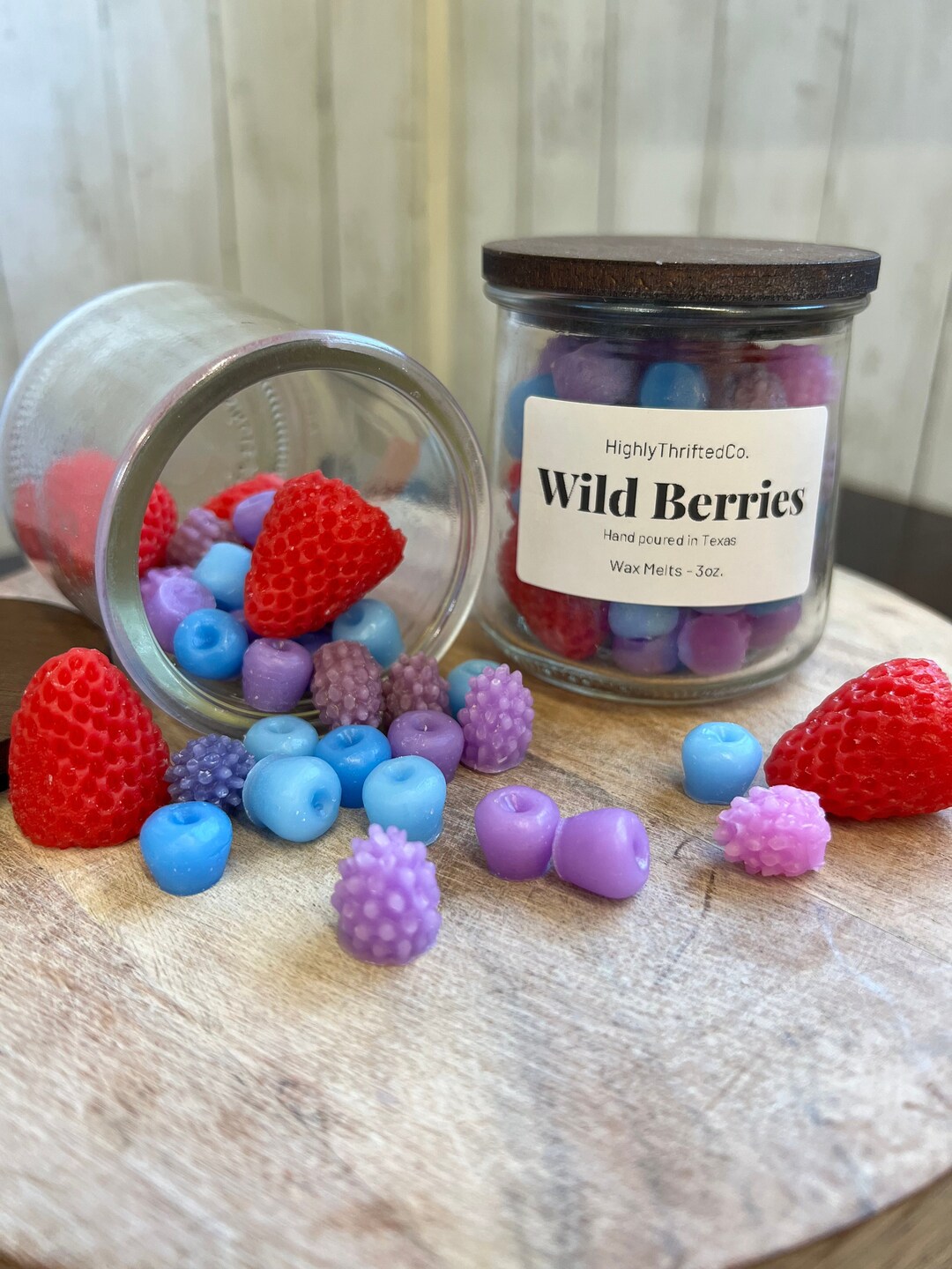 Fruit Inspired Décor Fresh Berries Berry Wax Melts Food Shaped Wax Jar ...