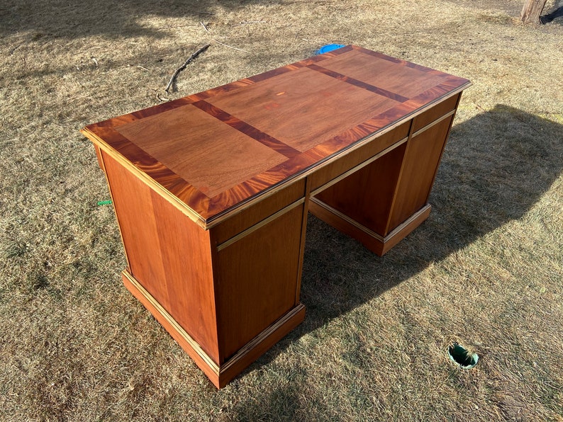 Antique Executive Desk - Etsy