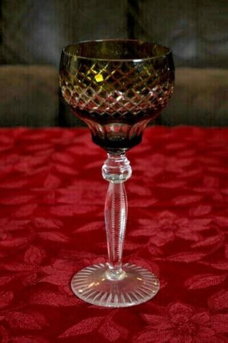 Colored Lead Crystal Glasses With Wine Decanter Set - Etsy