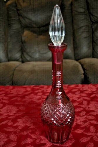 Colored Lead Crystal Glasses With Wine Decanter Set - Etsy