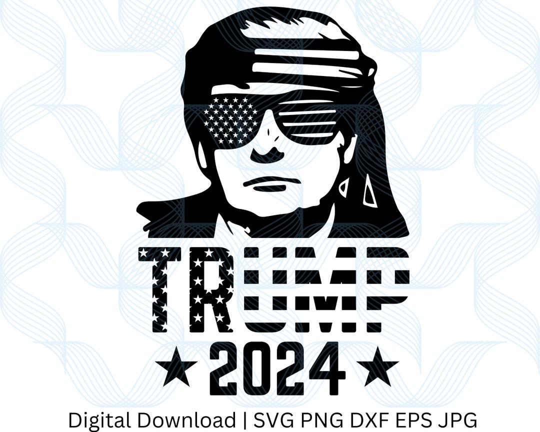 Trump Rambo Svg, Png, Jpg, Eps, Dxf Patriot Digital Download Graphic ...