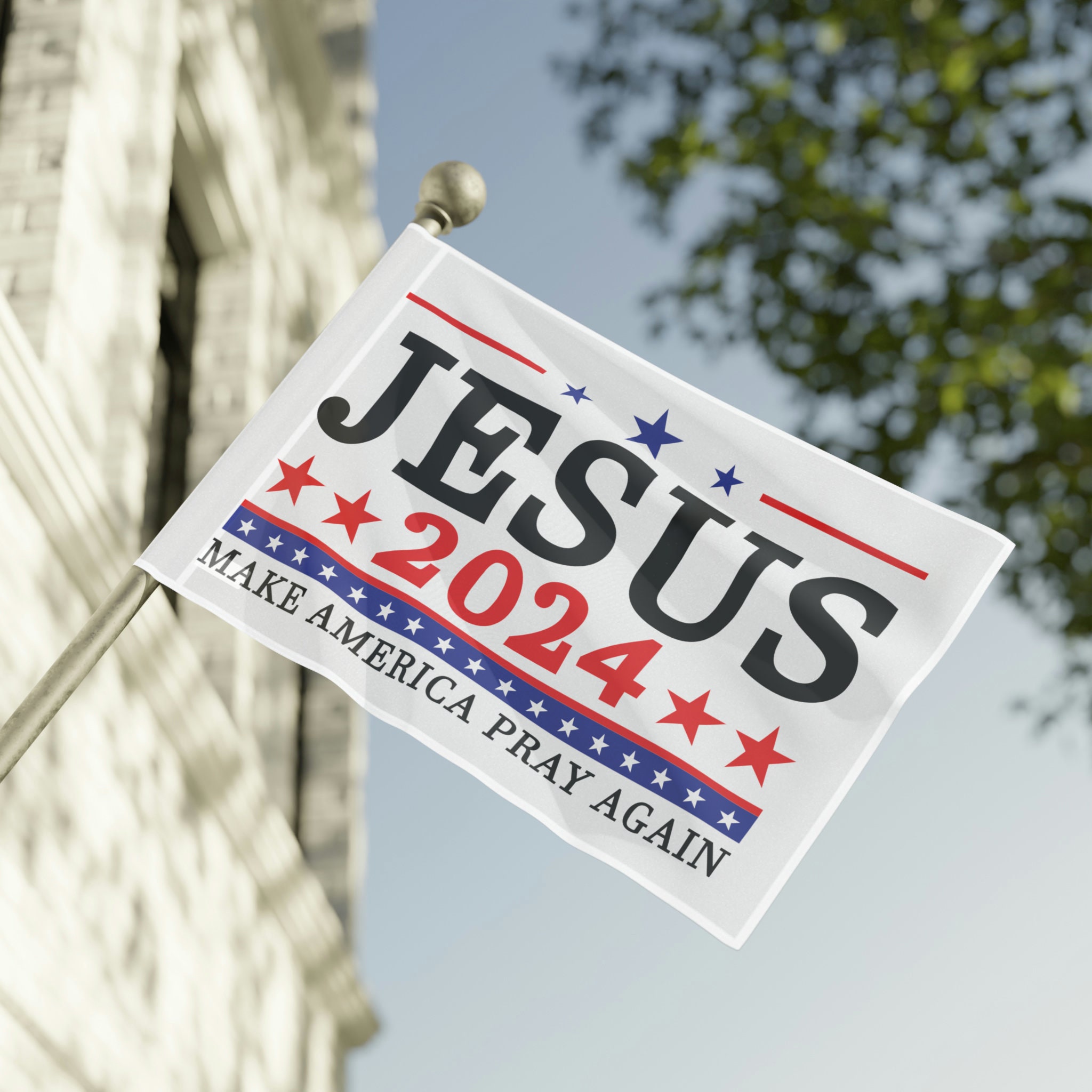 Jesus 2024 Make America Pray Again Flag - Etsy