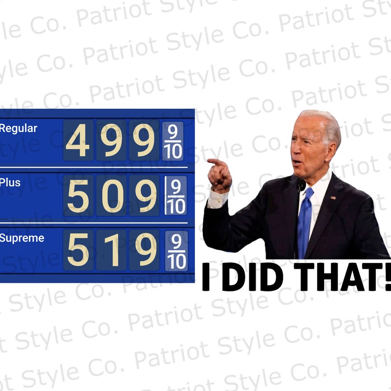 Joe Biden I Did That Sticker - Etsy