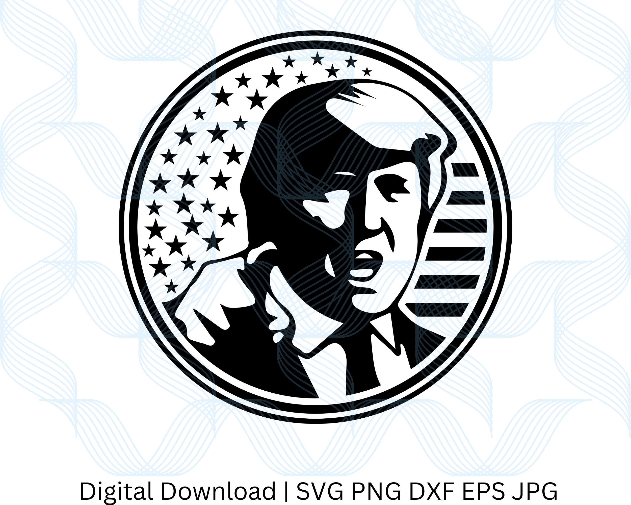 Trump Point Circular Svg, Png, Jpg, Eps, Dxf Patriot Digital Download ...