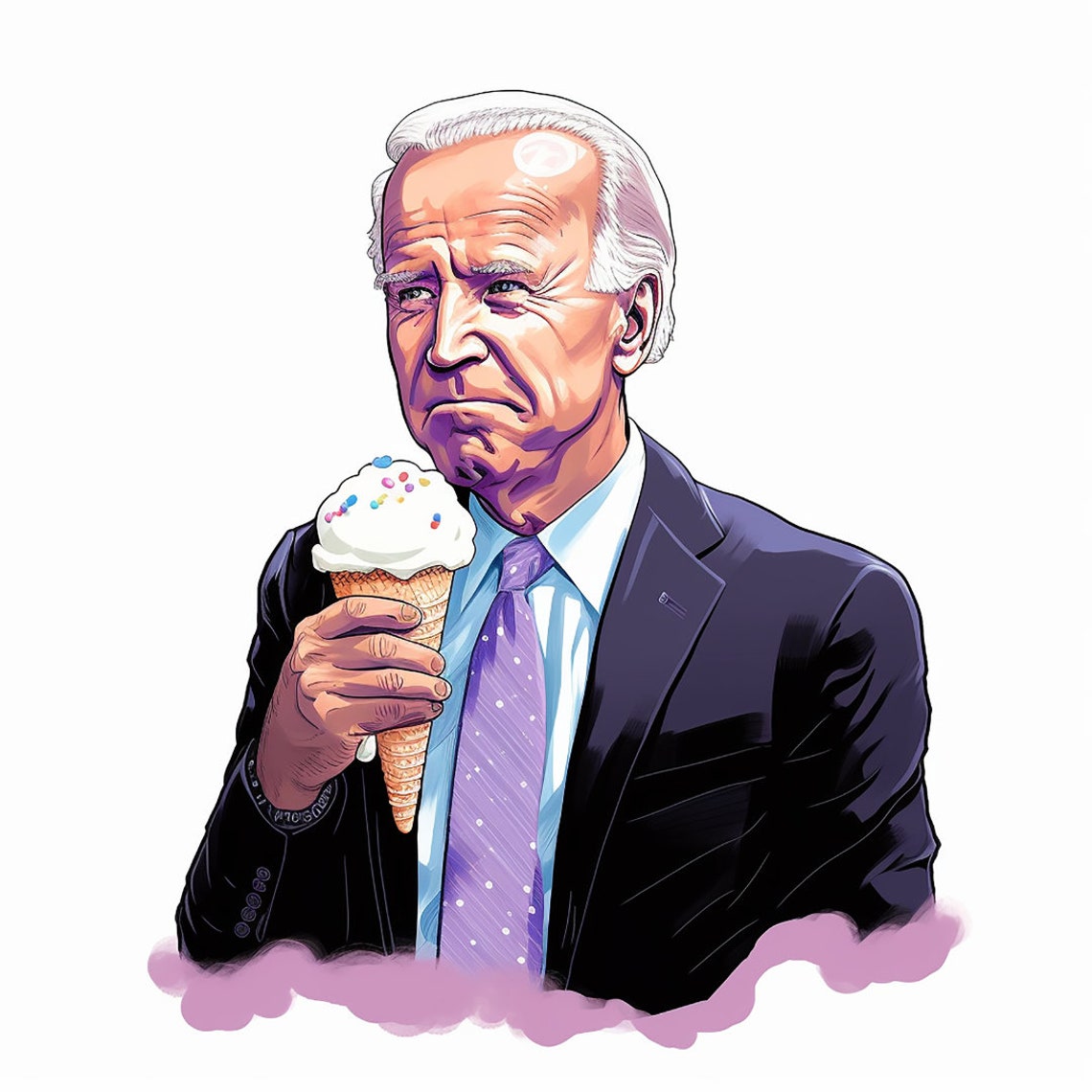 Joe Biden Ice Cream Clip Art Digital Designs 12 Graphic Image Bundle ...