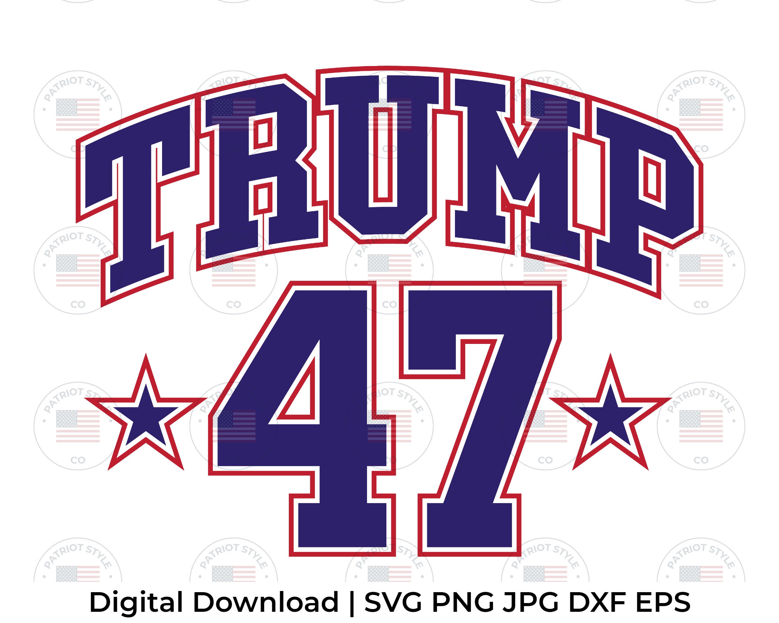 Trump 47 Sports Team Jersey Number President 2024 Svg, Png, Jpg, Eps ...