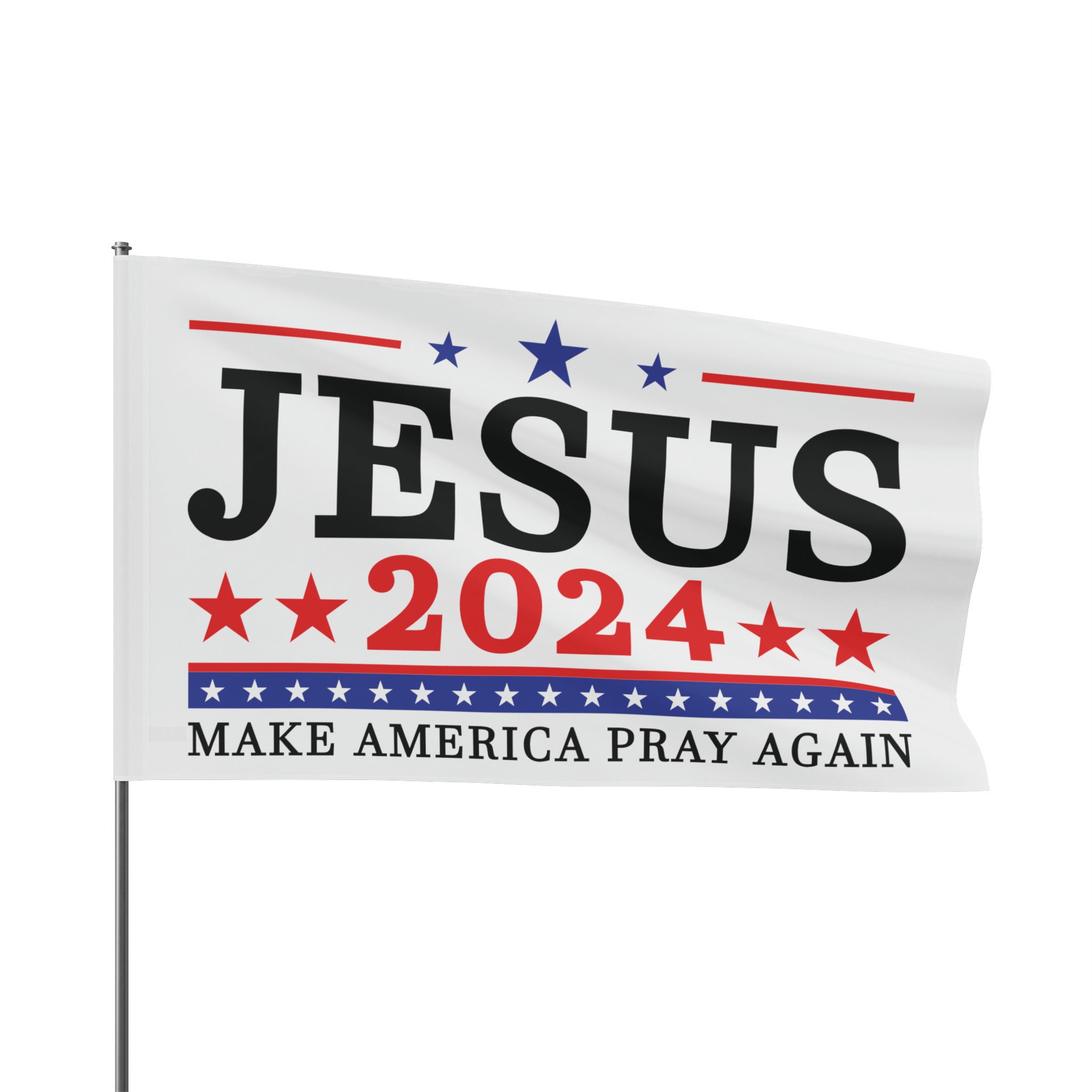 Jesus 2024 Make America Pray Again Flag - Etsy