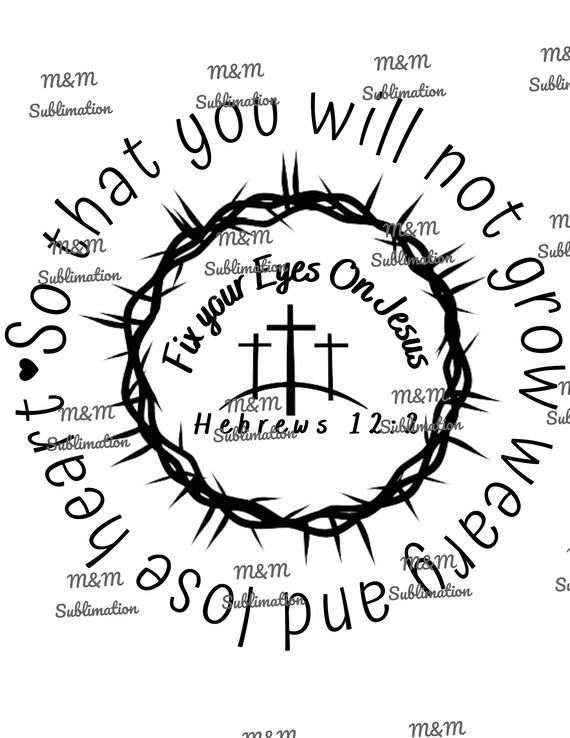 Hebrews Bible Verse Christian PNG Sublimation - Etsy