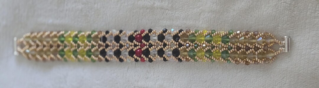 Handmade Beaded Idde Bracelet: Ochun Tinibu IFA Santeria Yoruban - Etsy
