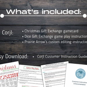 Editable Christmas Gift Exchange Dice Game ⁝ Editable Christmas Group ...