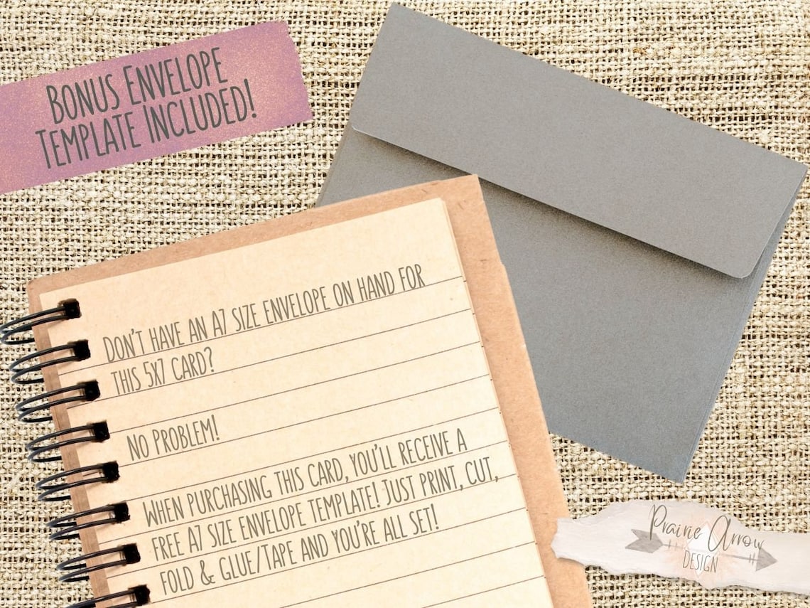 Printable Holiday Card Template Digital Download Greeting Card Rustic ...