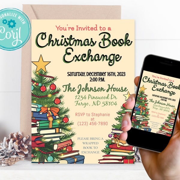 Book Swap Invitation - Etsy