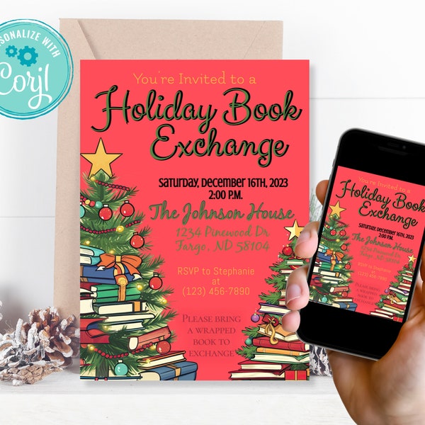 Book Swap Invitation - Etsy