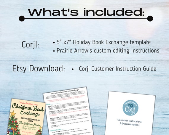 Christmas Book Exchange Template