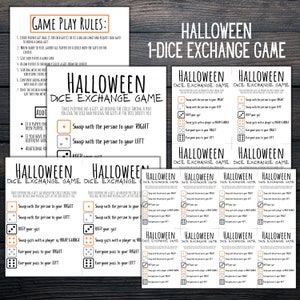 Halloween Dice 3 Game Bundle ⁝ Halloween Party Games ⁝ Hw0x01 - Etsy