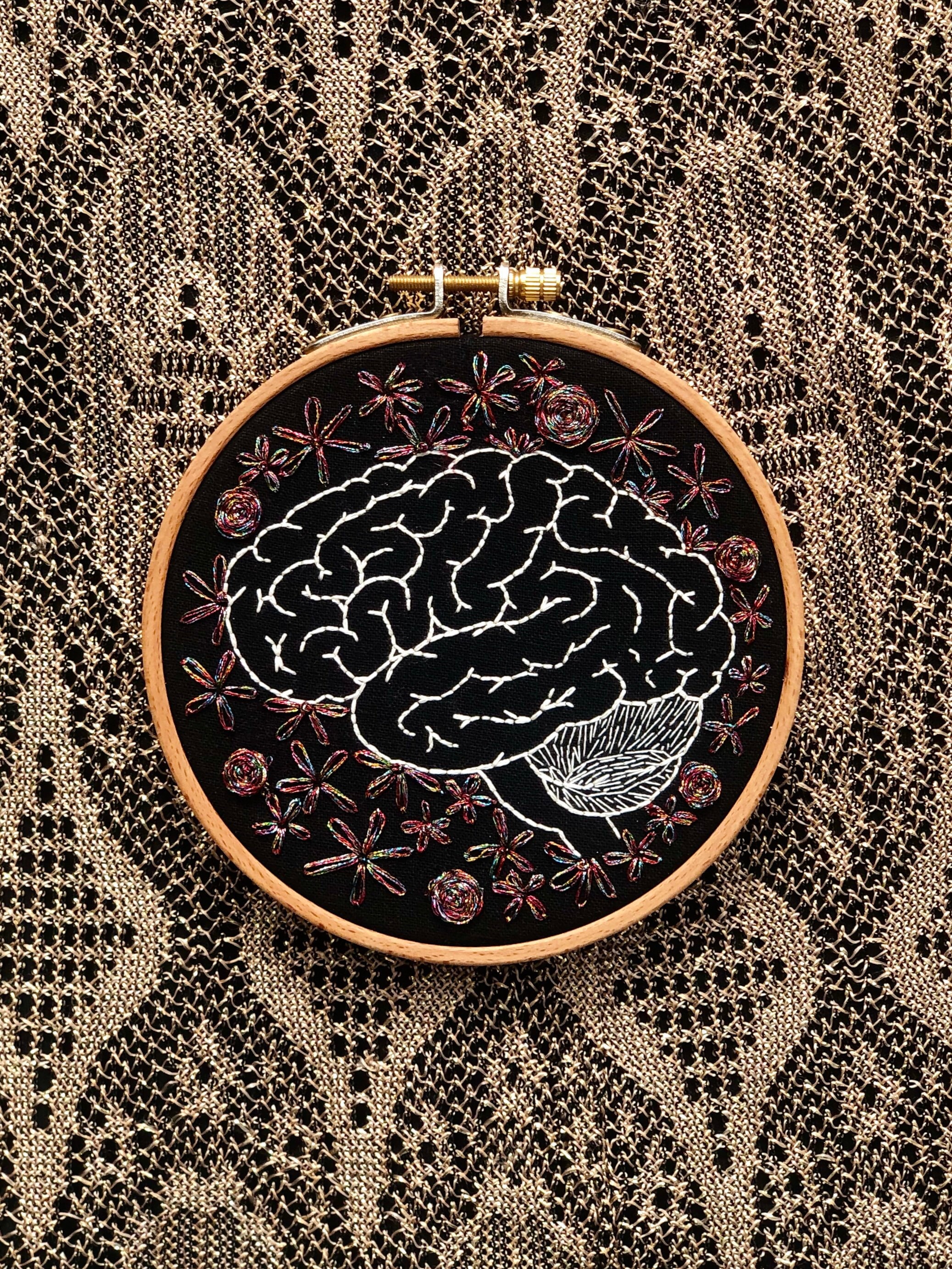 Floral Brain Embroidery - Etsy