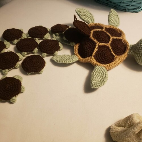 Turtle Memory Game Crochet Pattern - Etsy